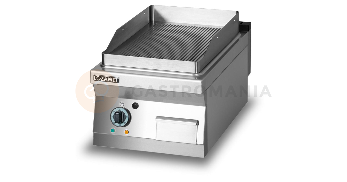 Elektrická grilovacia doska, vrúbkovaná, 4,05 kW, 400x700x280 mm ...