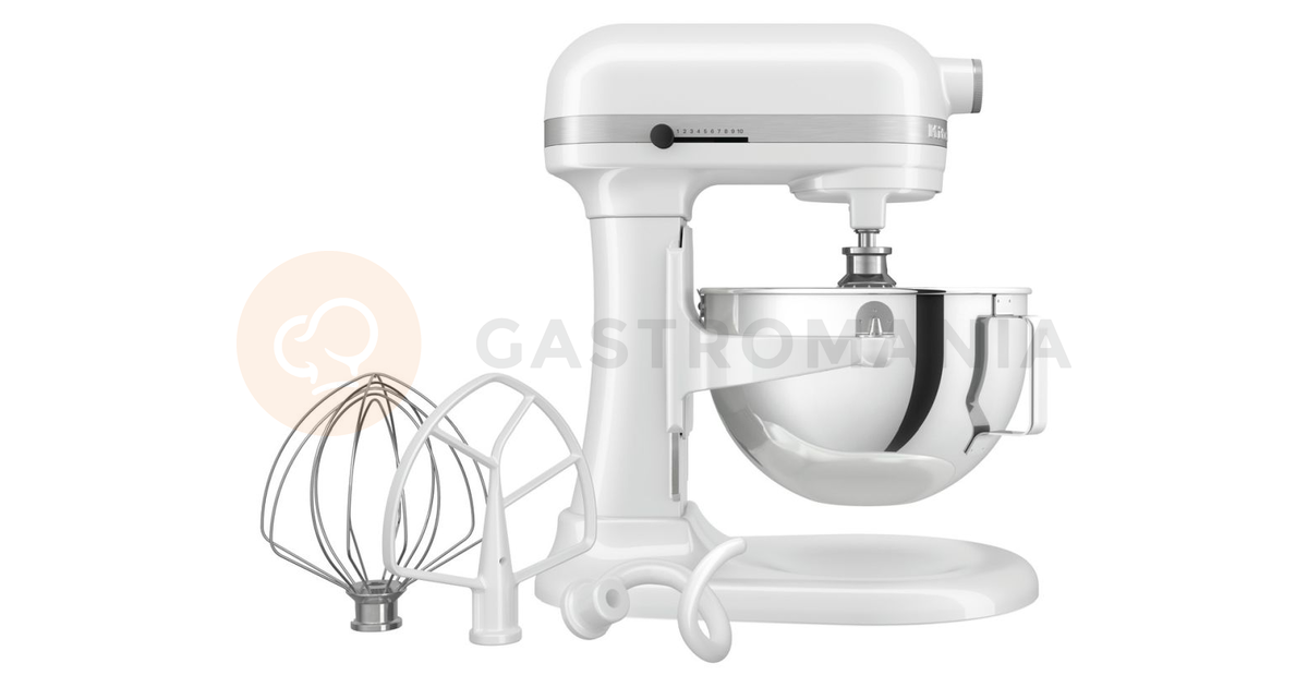 Viacúčelový robot 5,2 l, biely | KITCHENAID, 5KSM55SXX