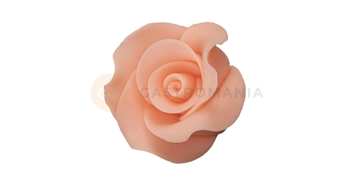 Kvet ruže "L" z cukru 6 cm, lososová | MAGMART, R L